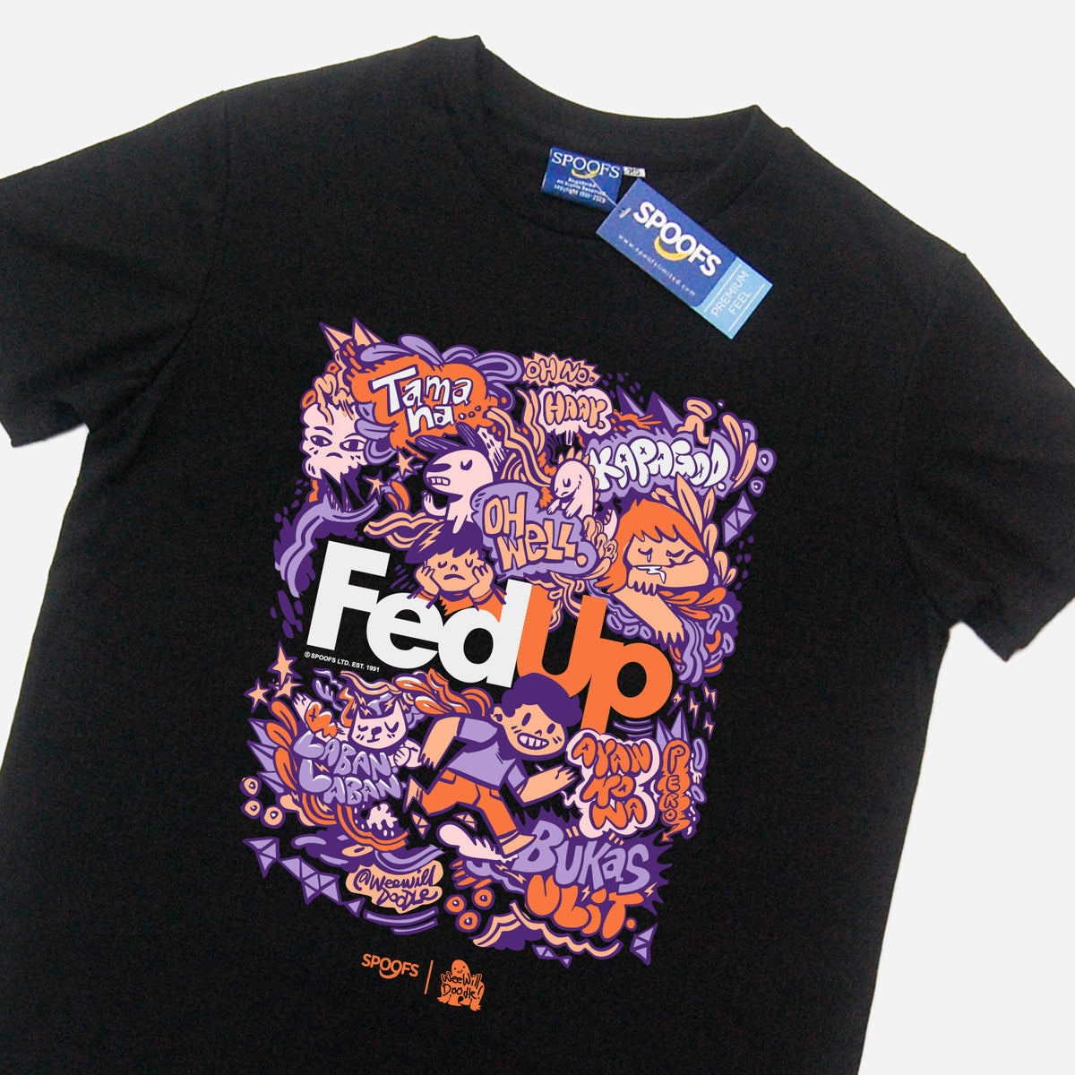 Doodle Fed Up (Black) – Spoofs Limited